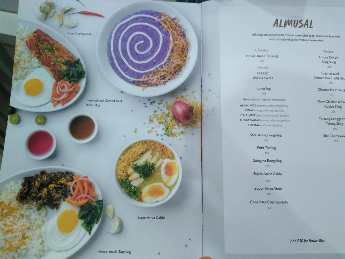 Menu at Manam Café restaurant, Mandaluyong, G/F The Podium