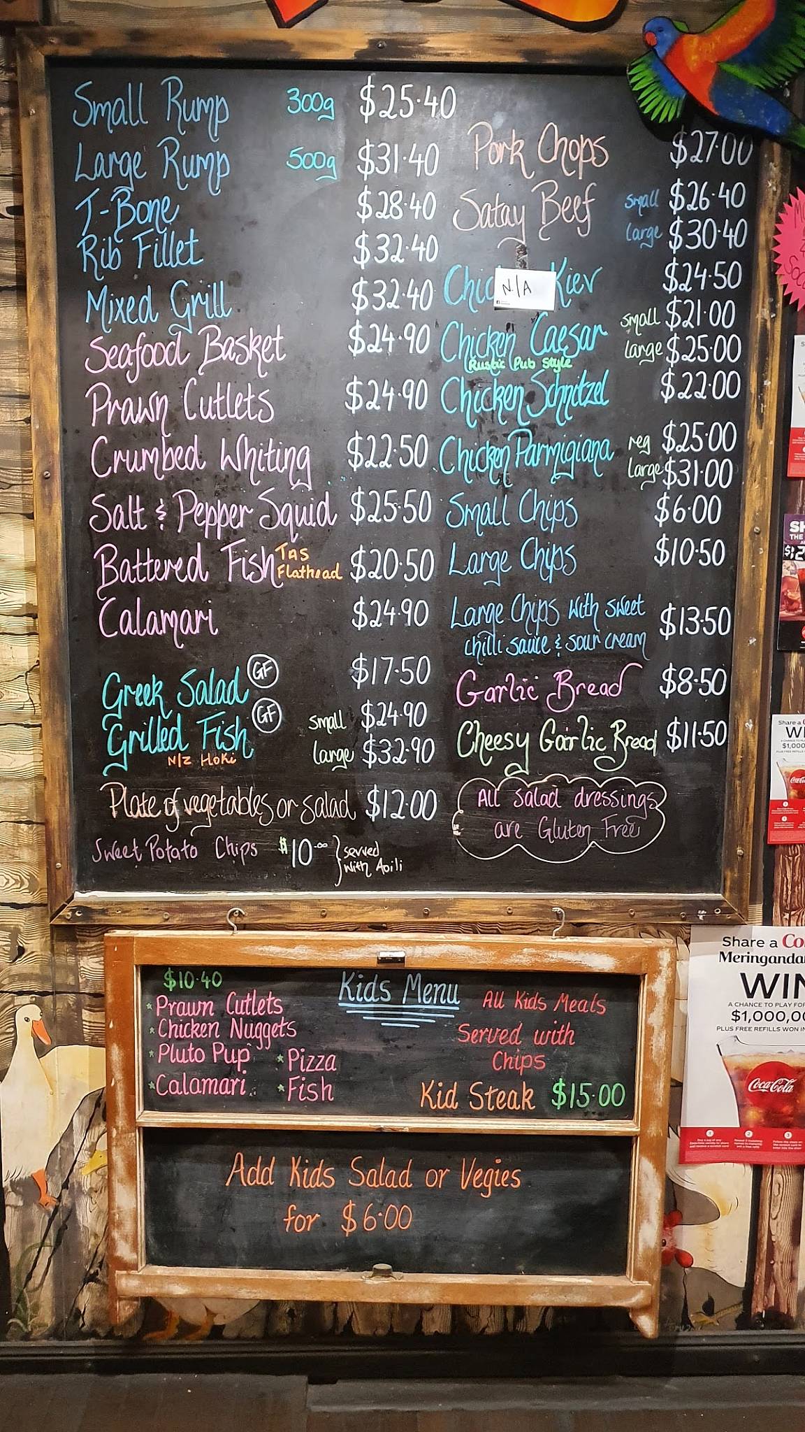 Menu at Meringandan Hotel pub & bar, Meringandan