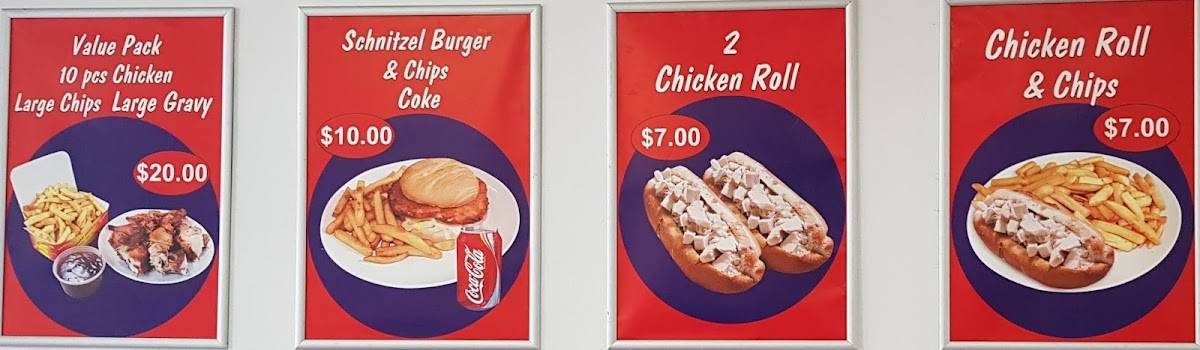 Menu at The Chicken Machine fast food, Glenroy