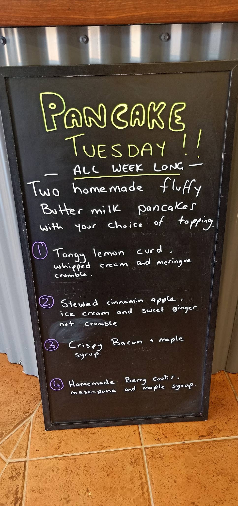 Menu at The Colony of Midland restaurant, Midland
