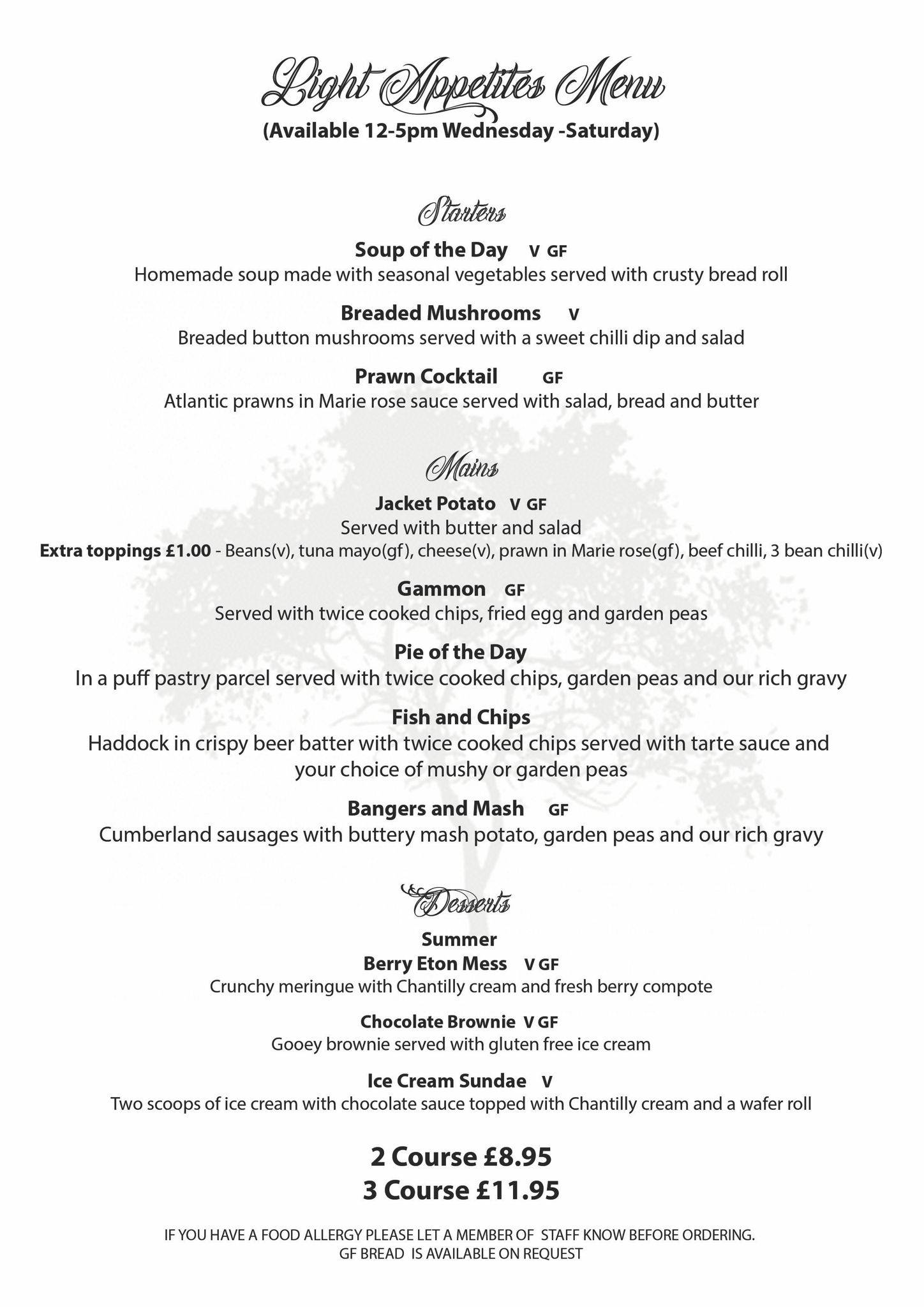 Menu at The new fleece inn pub & bar, Elland