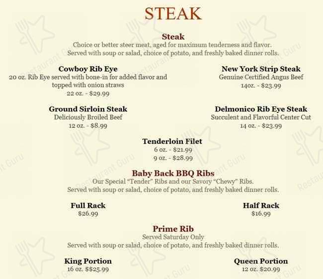 Menu at Moose Inn pub & bar, Wautoma, W6846 WI-21