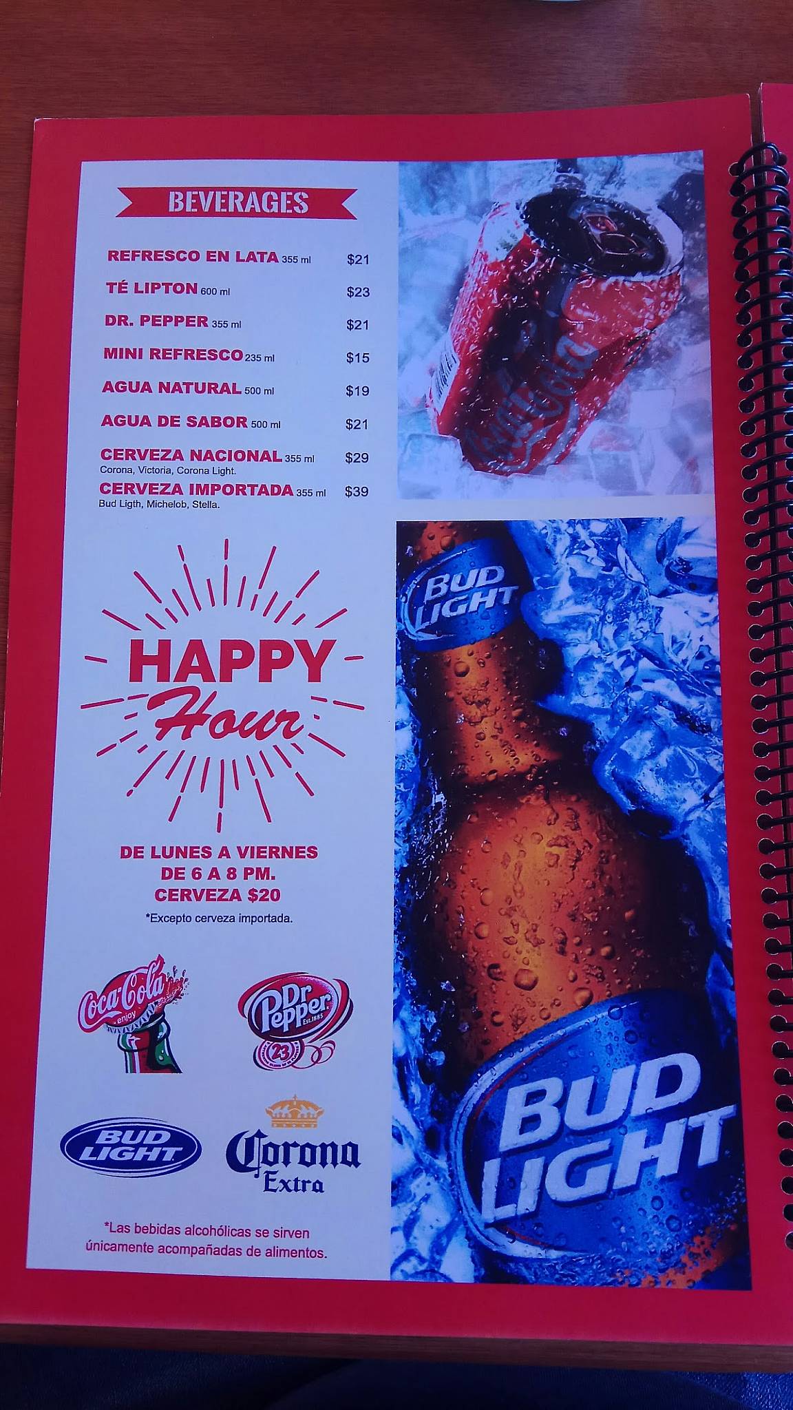 Carta del restaurante Countrybreak Bosques, Aguascalientes, Monte ...