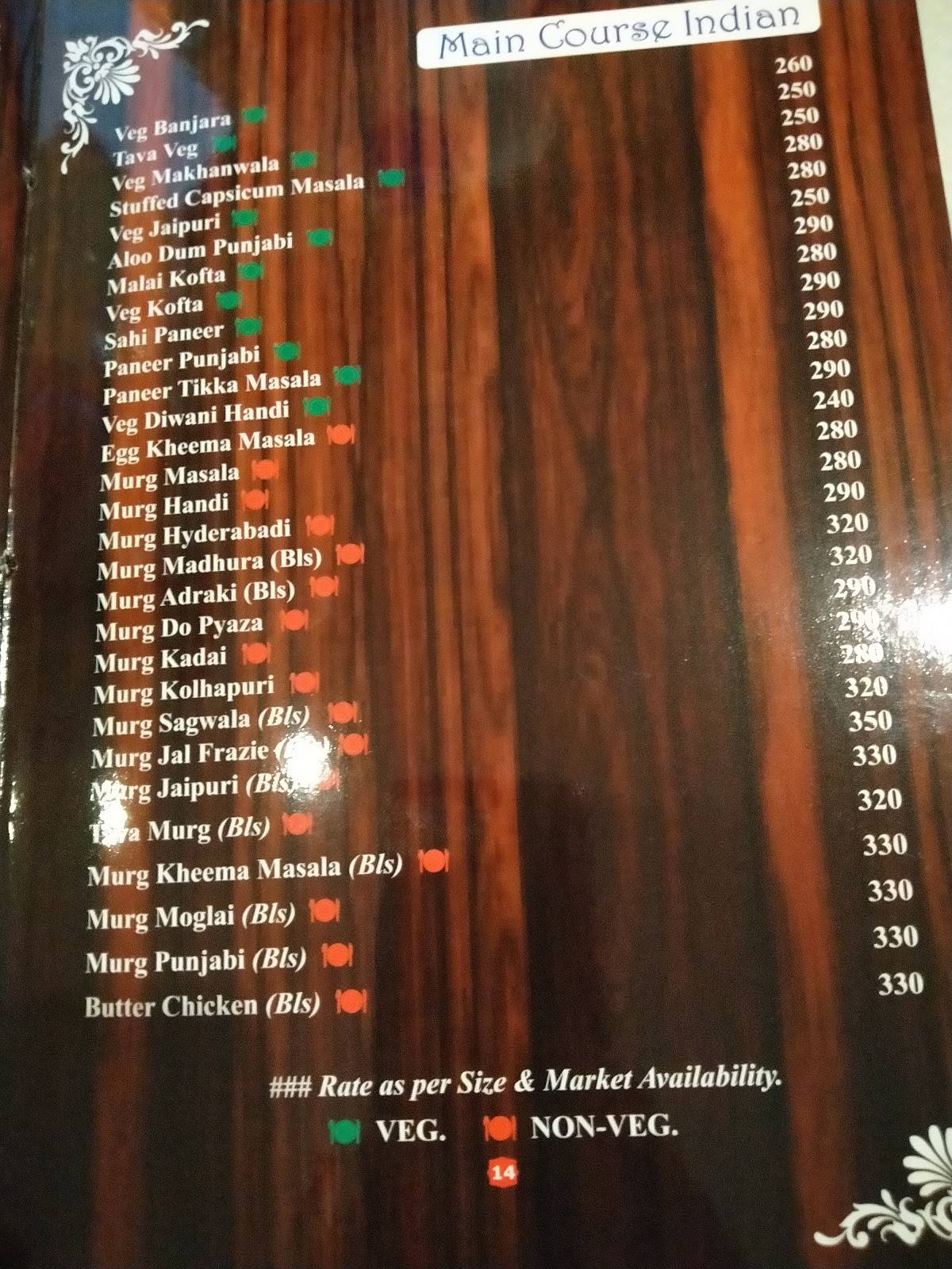 Menu at THE MAJESTIC BHOJAN, Pilerne, Behind Holy Family Church
