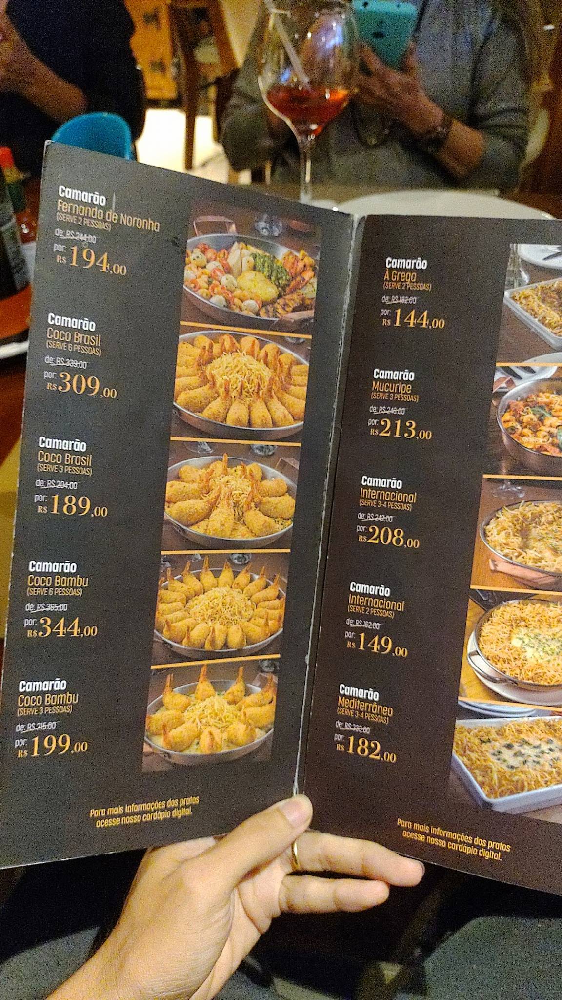 Menu em Coco Bambu pizzaria, Salvador, 1273 Lot Aquárius