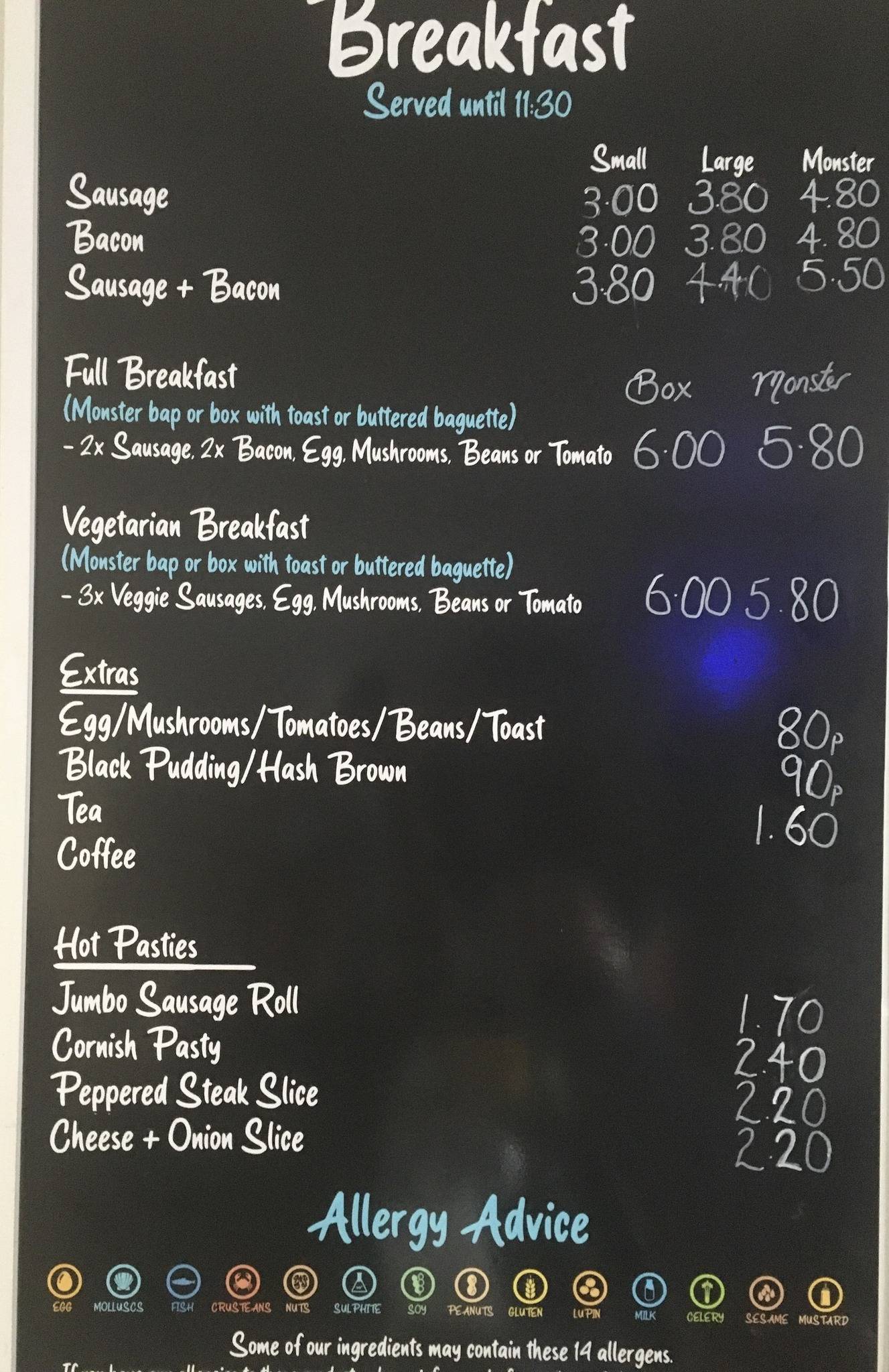 Menu at Crumbs on the Green fast food, Derby