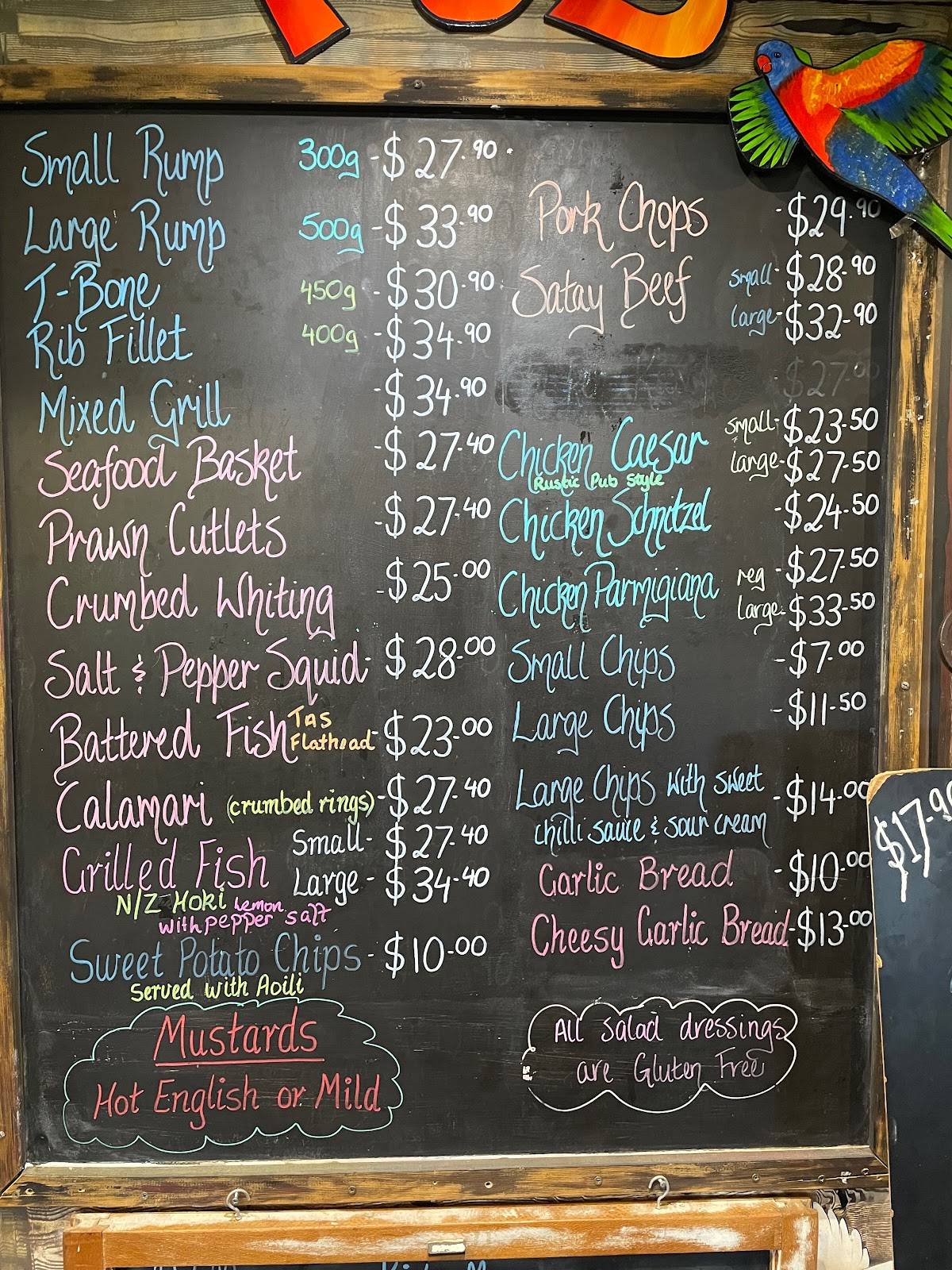 Menu at Meringandan Hotel pub & bar, Meringandan