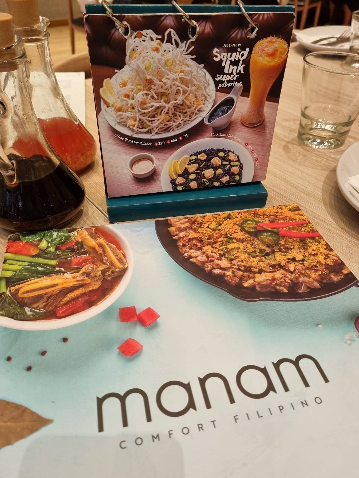 Menu at Manam Café restaurant, Mandaluyong, G/F The Podium
