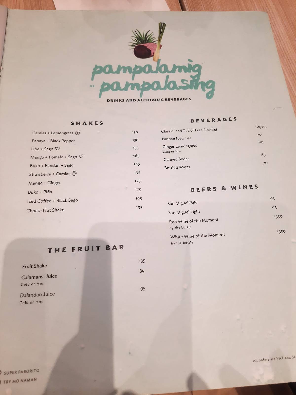 Menu at Manam Café restaurant, Mandaluyong, G/F The Podium
