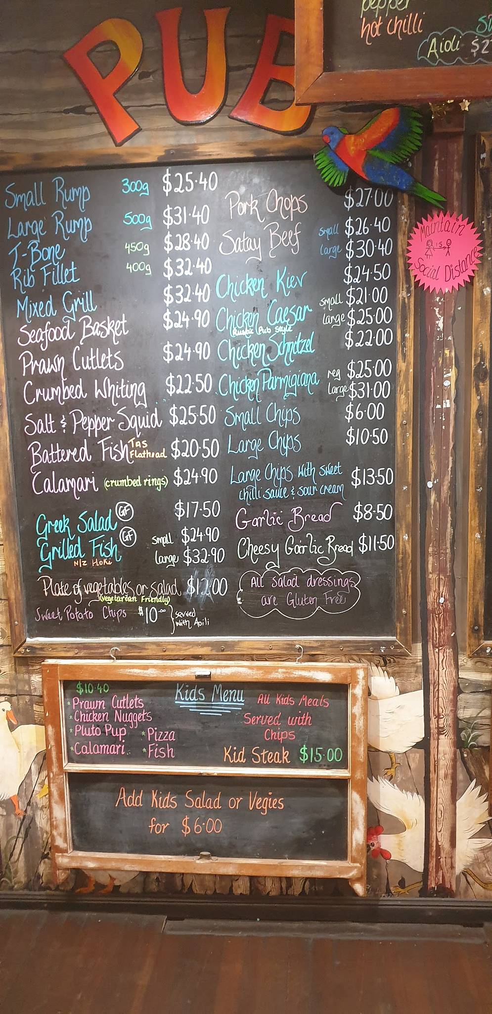 Menu at Meringandan Hotel pub & bar, Meringandan