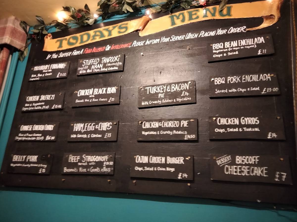 Menu at Clovelly Bay Inn pub & bar, Plymouth