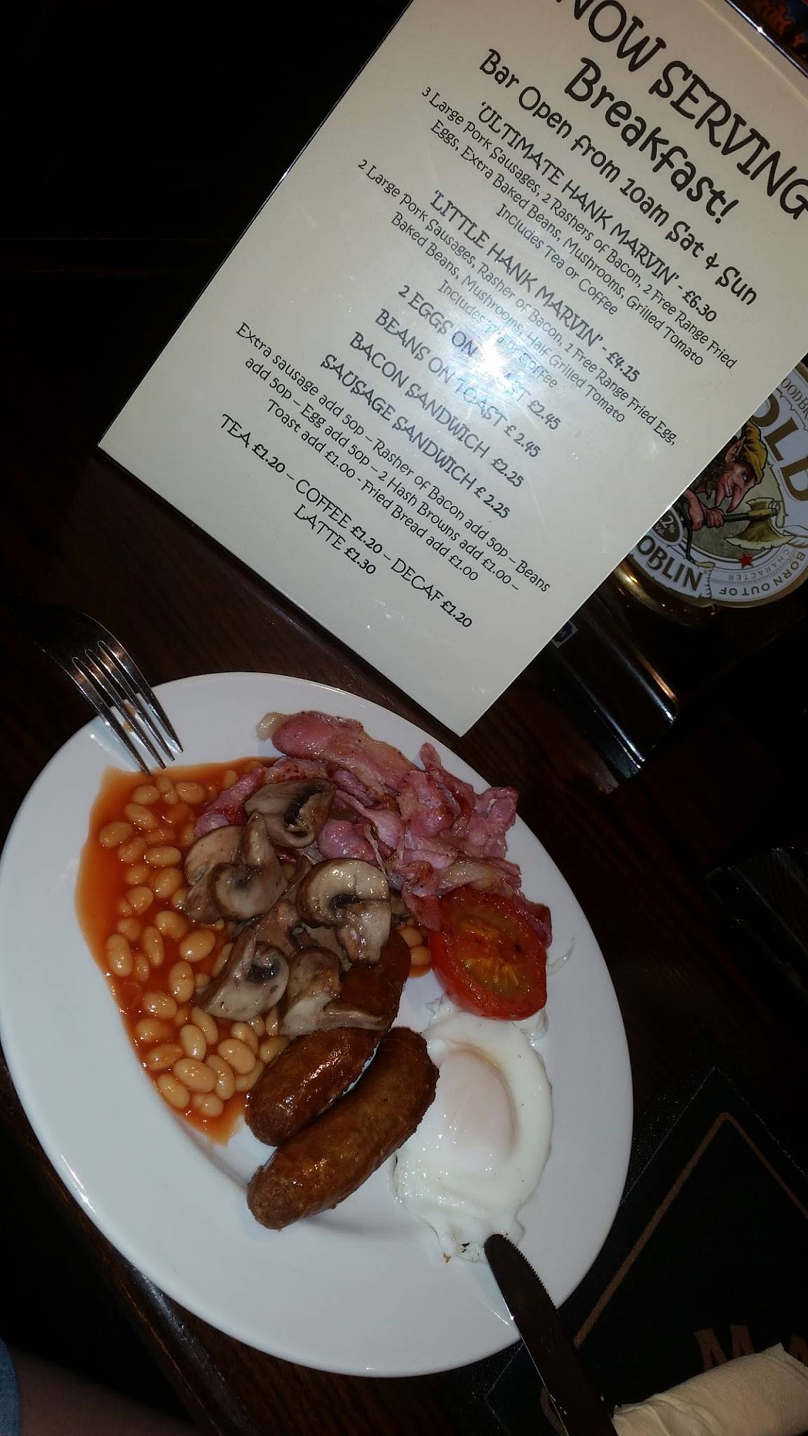 Menu at The new fleece inn pub & bar, Elland