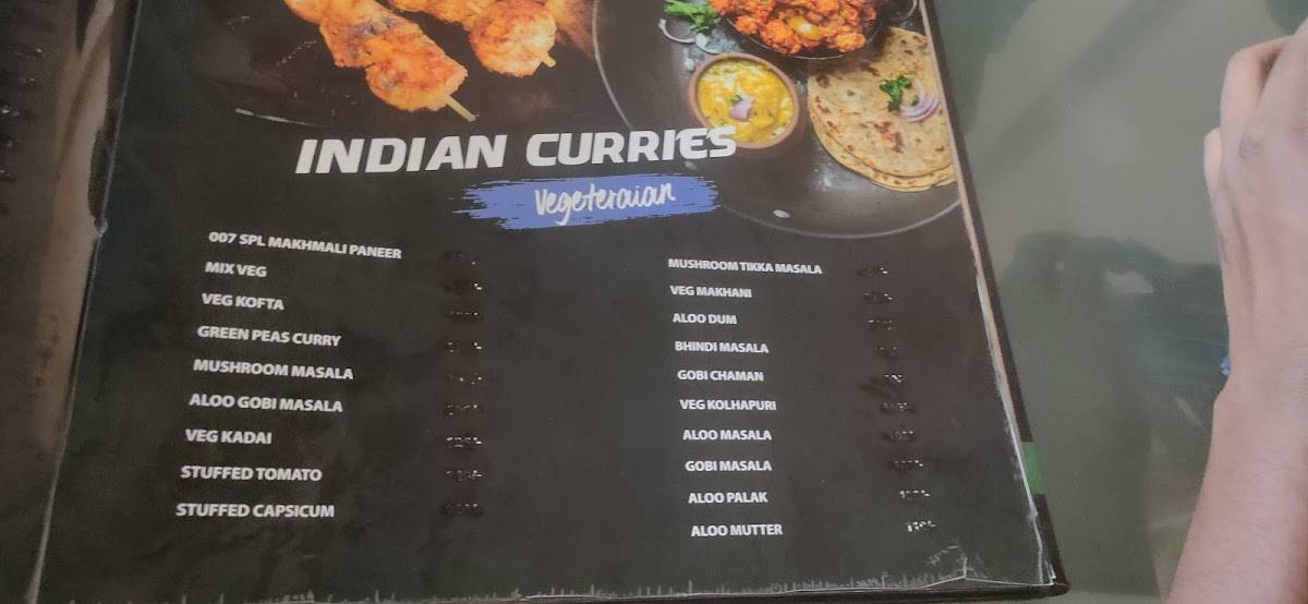 Menu at 007 Punjabi Dhaba, India