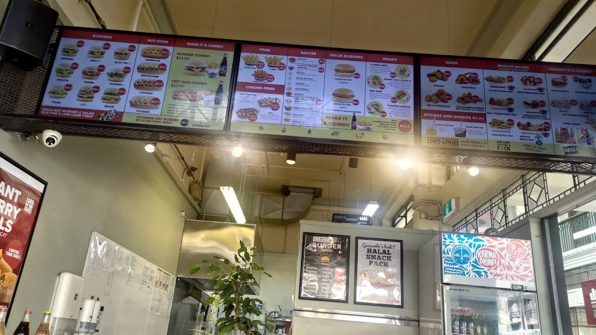 Menu at Lord of the Fries - K Road fast food, Auckland, 179-189 ...