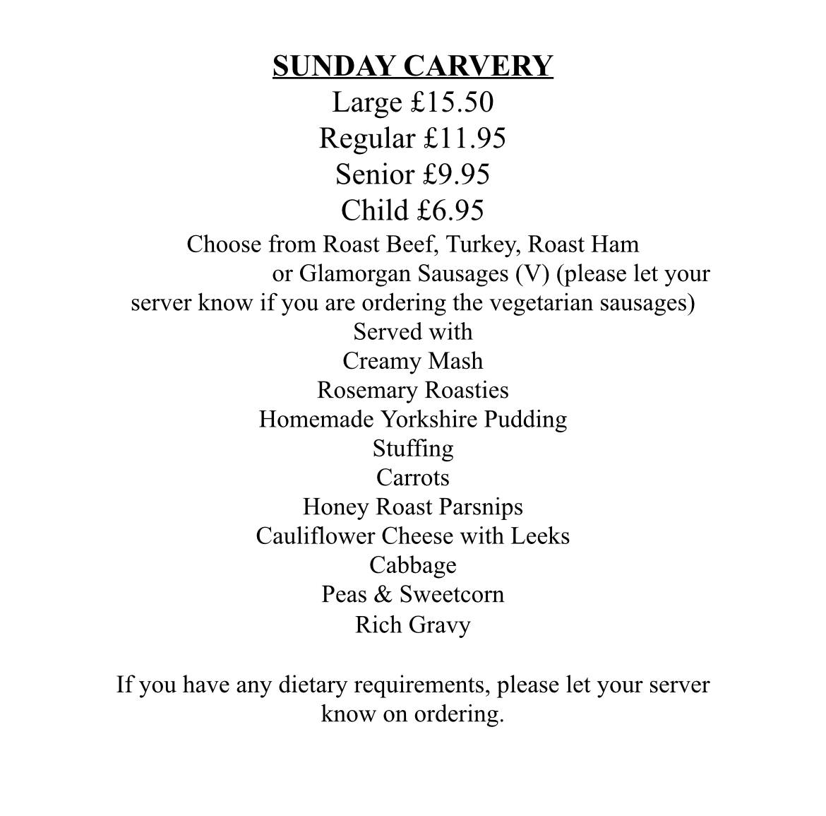 Menu at The Camerton pub & bar, Thorngumbald, 166 Main Rd