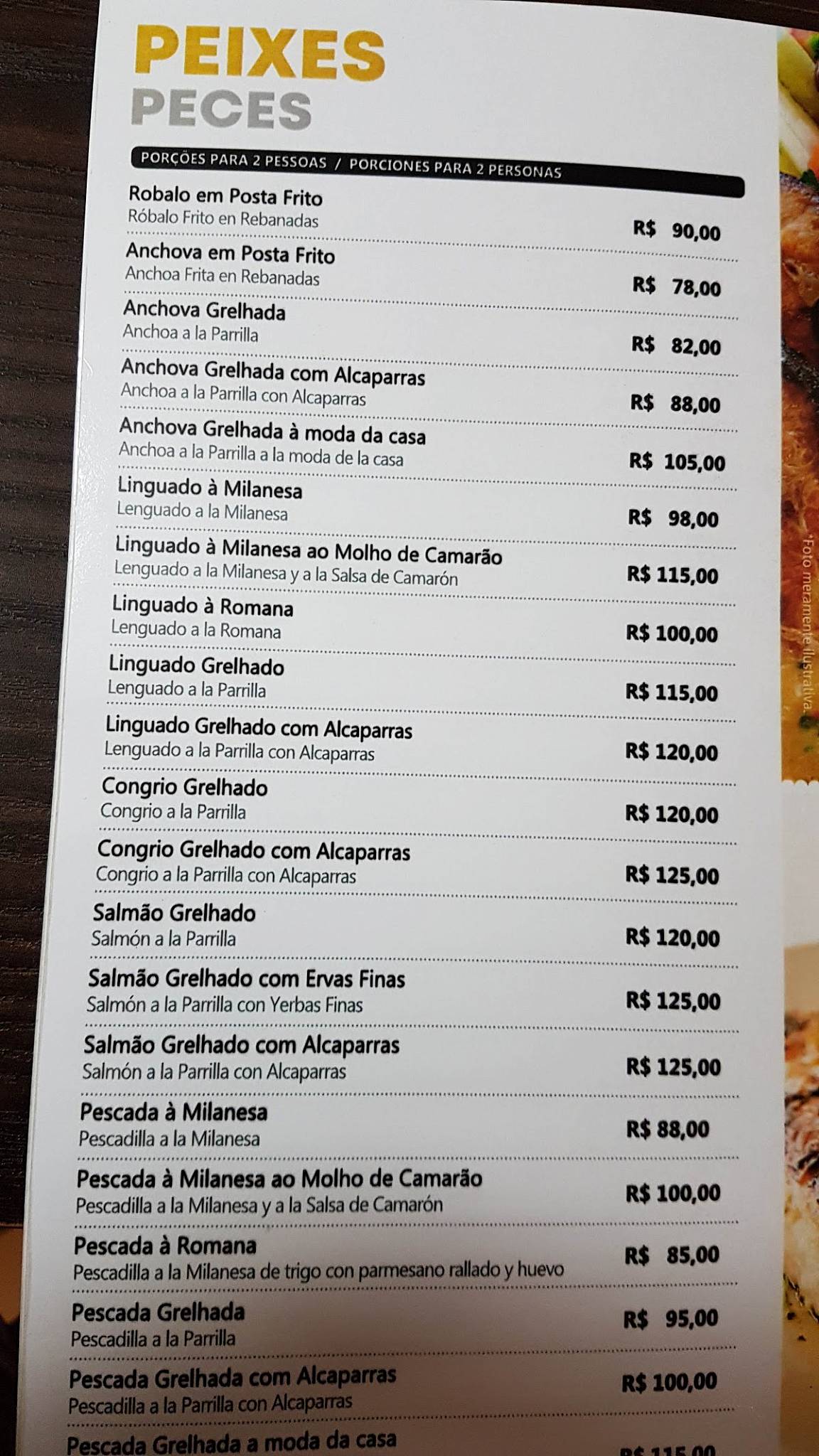 Menu em Restaurante & Pizzaria Arco Iris, Governador Celso Ramos