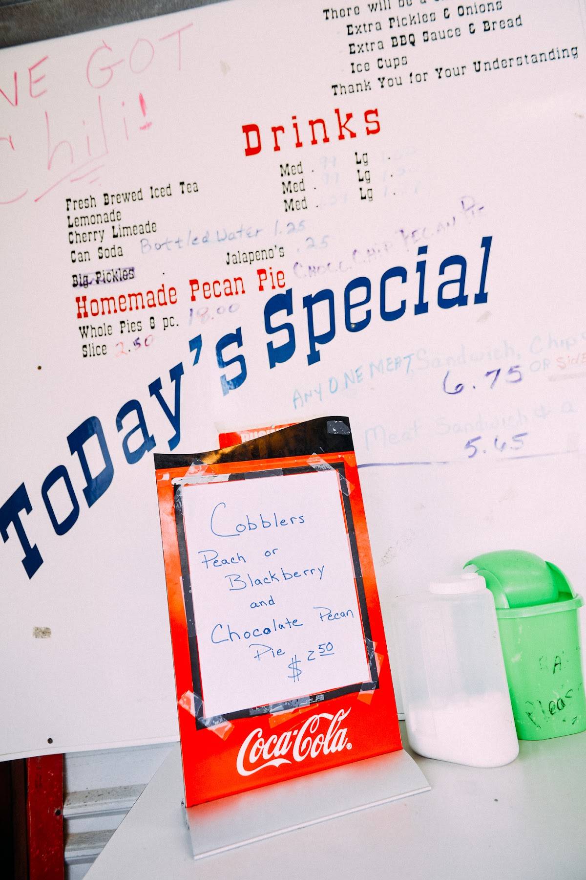 Menu at The ReaL Pit BBQ, Canyon Lake