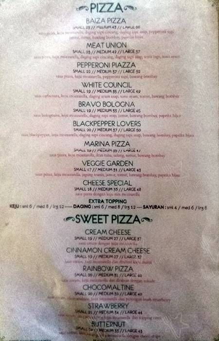 Menu at Kedai Selasih cafe, Bandung, Jl. Cikutra Baru VI No.34