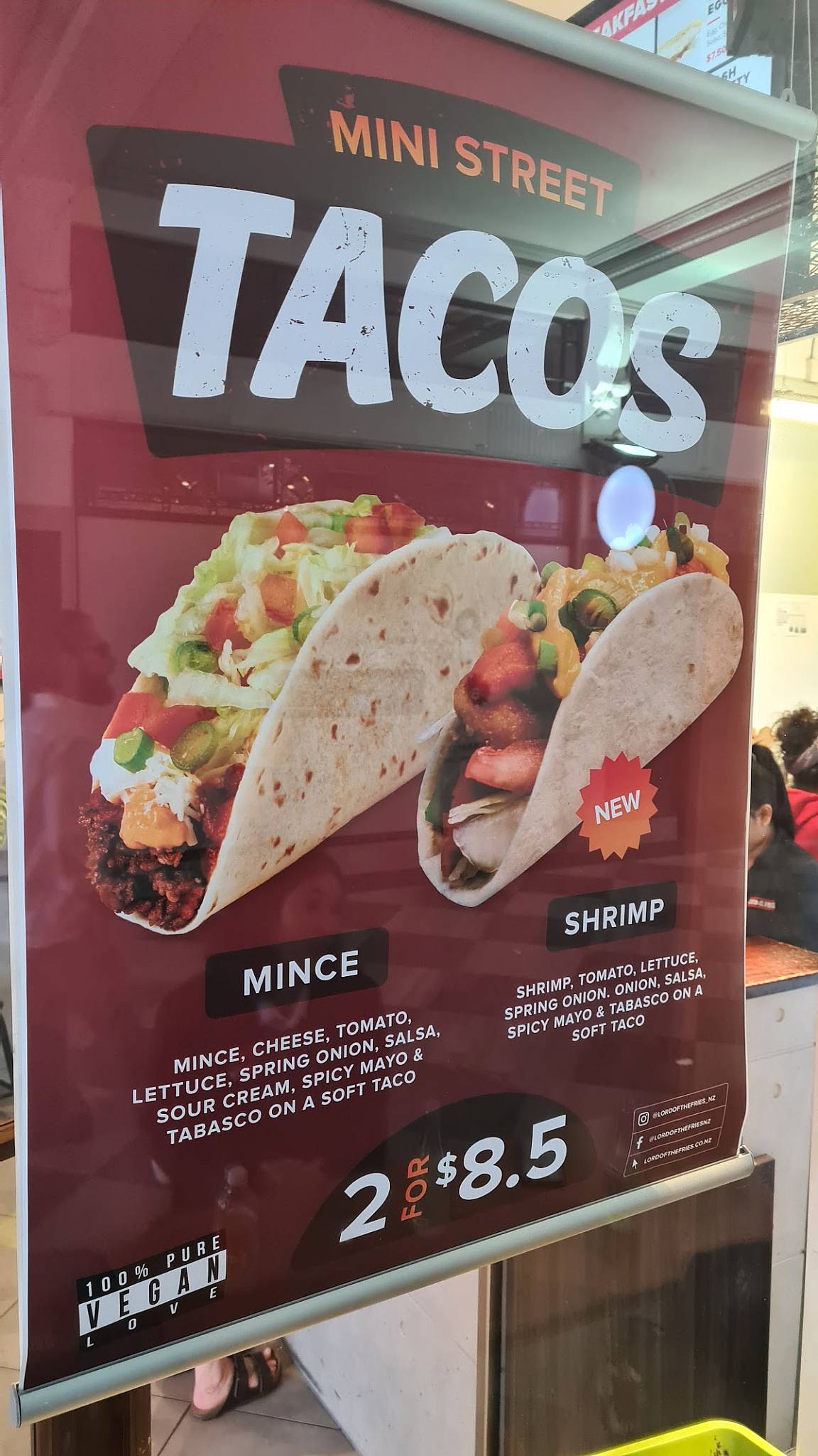 Menu at Lord of the Fries - K Road fast food, Auckland, 179-189 ...