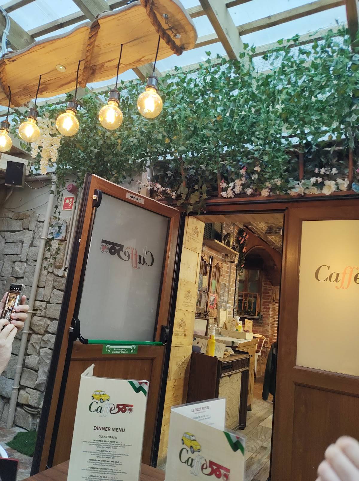 Menu at Caffé 500 restaurant, Carlow