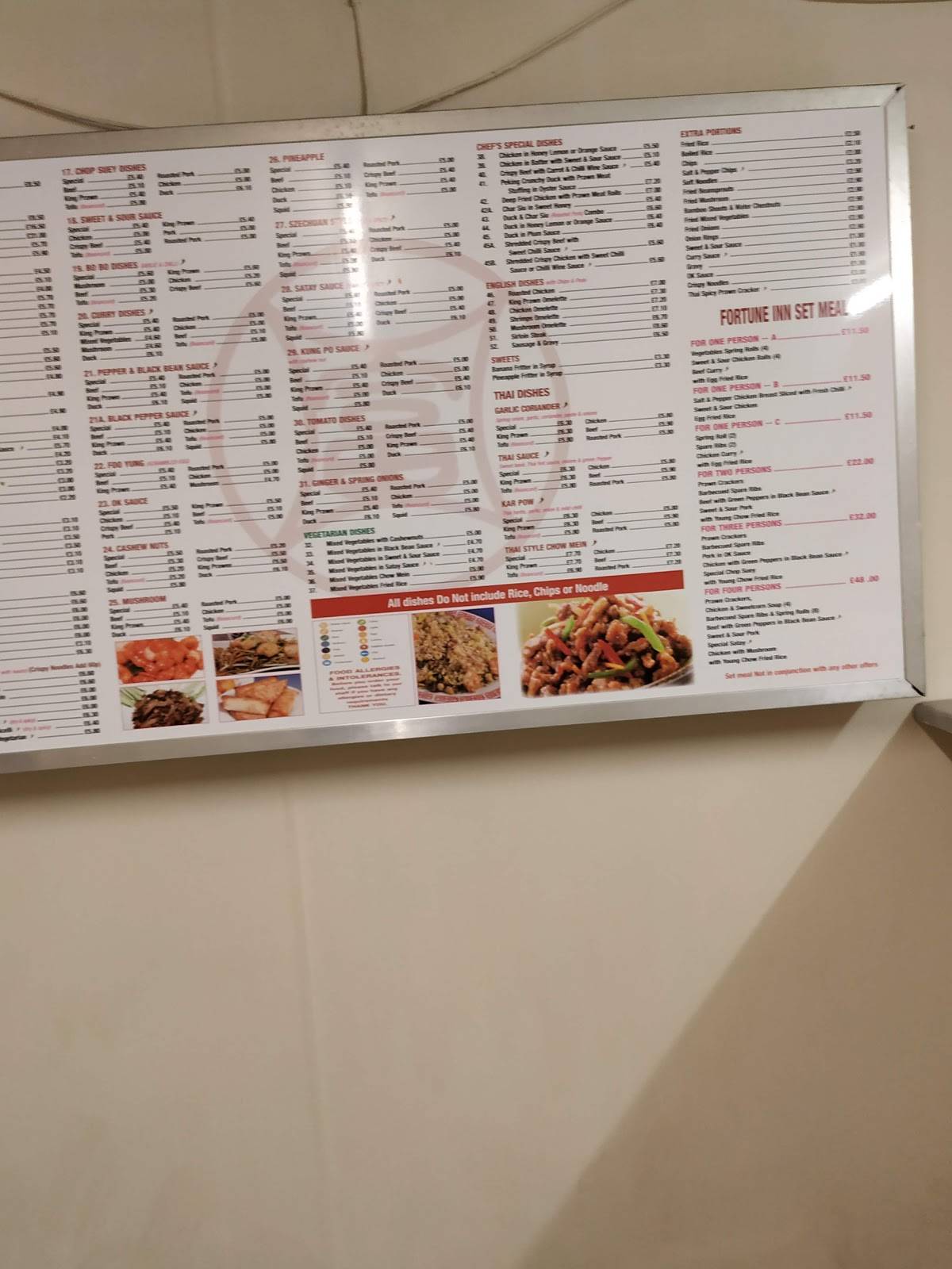 Menu at Fortune Inn pub & bar, Wakefield, 35A Bradford Rd