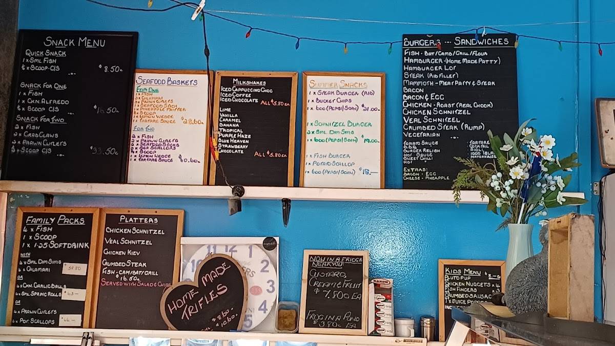 Menu at Fulham Road FISH BAR, Gulliver