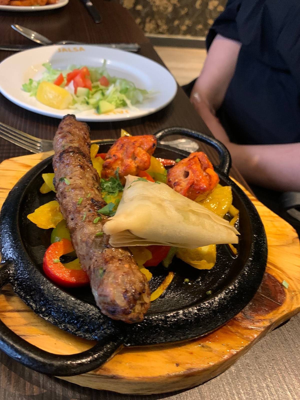Menu at Jalsa Tandoori restaurant, Conwy