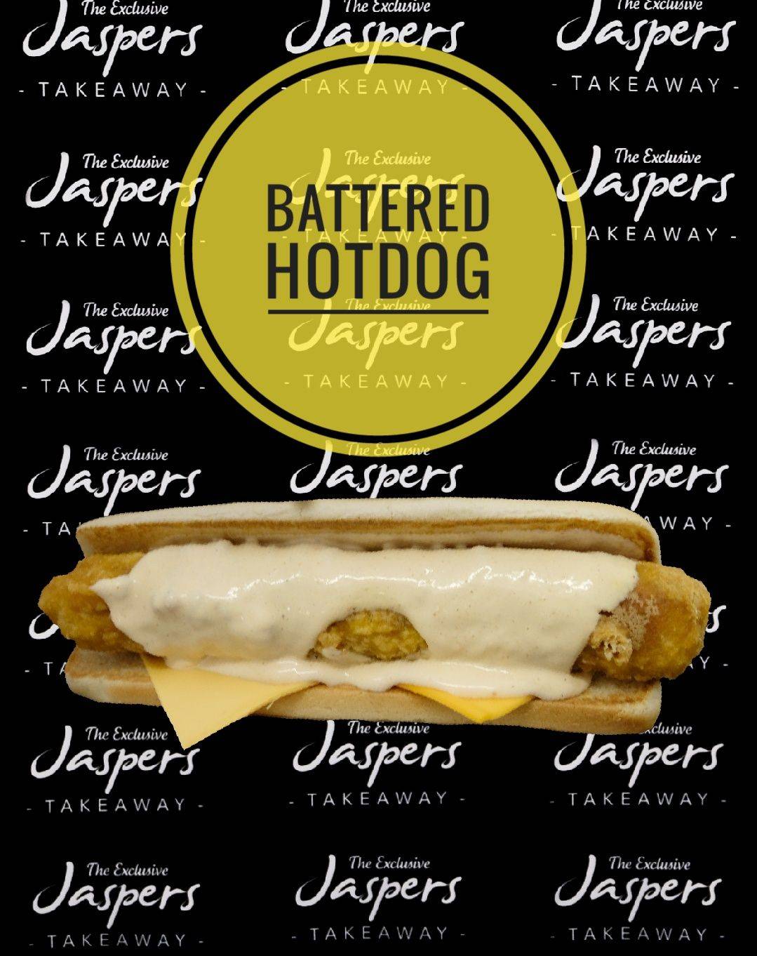 Menu at Jaspers fast food, Strabane