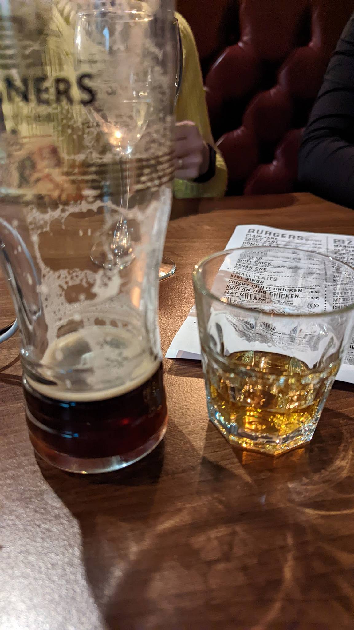 Menu at Kiwi's Brew Bar, Portrush