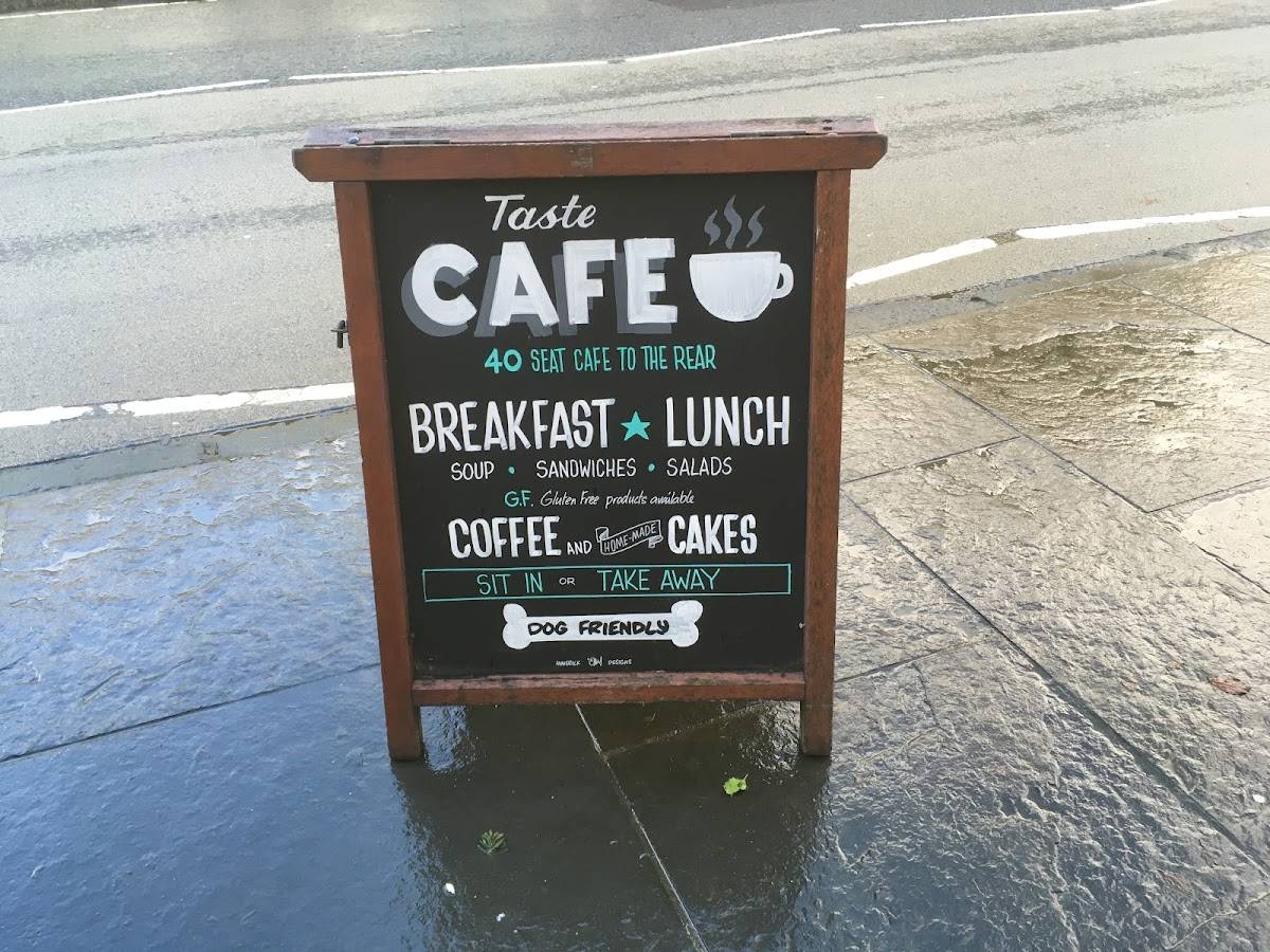 Menu at Taste cafe, Linlithgow