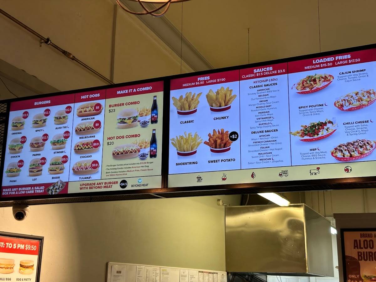 Menu at Lord of the Fries - K Road fast food, Auckland, 179-189 ...