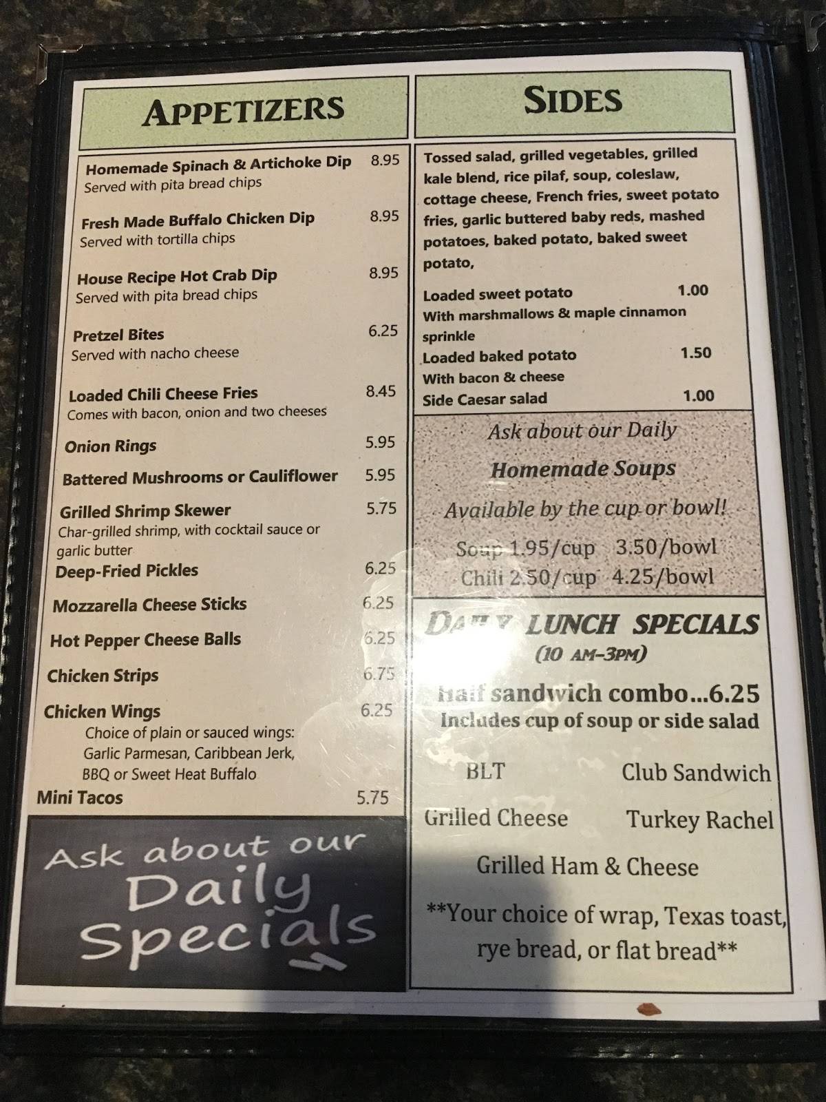 Menu at North Branch Bar & Grill, North Branch