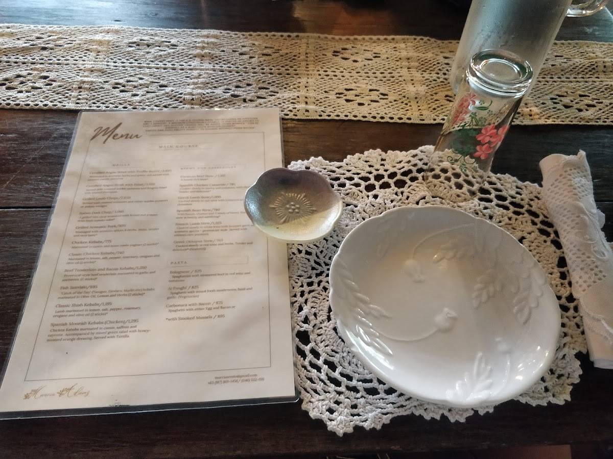 Menu at Marcia Adams' Restaurant, Tagaytay