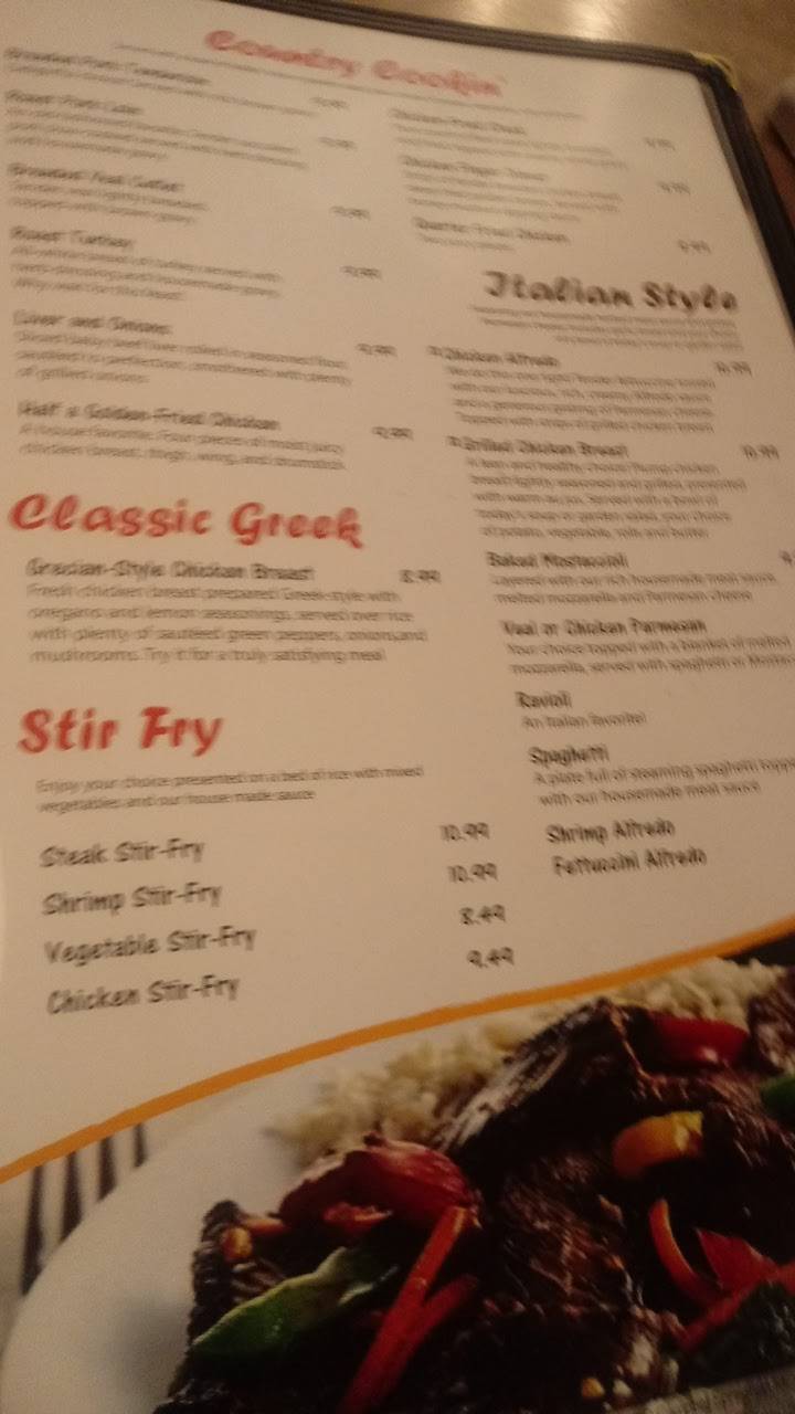 Menu at Rich's Family Restaurant, Danville