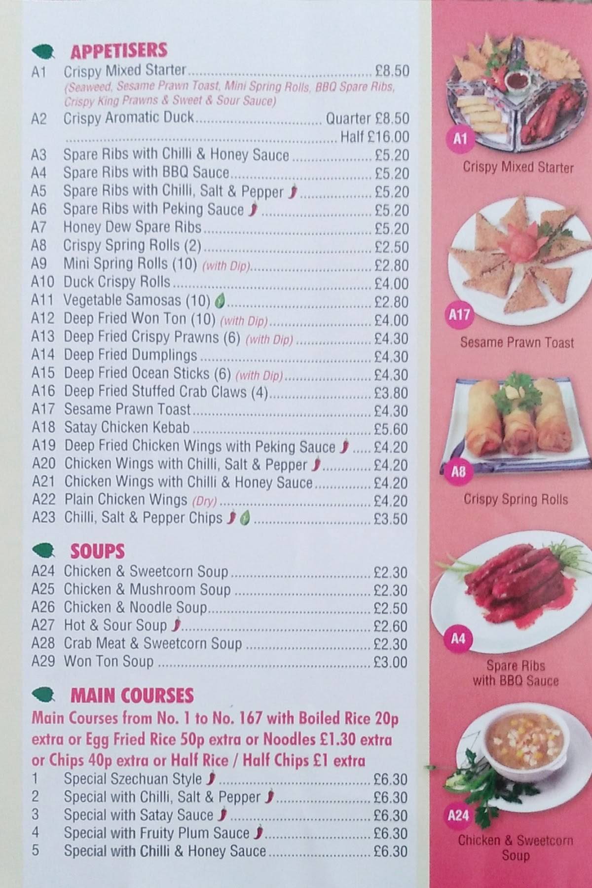 Menu at Ying Can Cook restaurant, Redcar