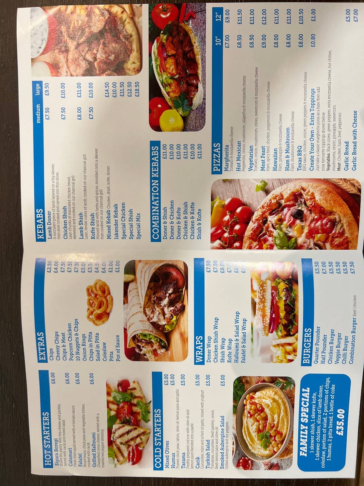 Menu at Turkuaz Woodbridge restaurant, Woodbridge