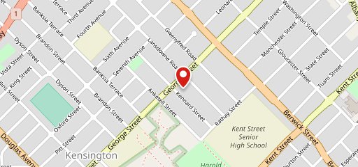 George Street Cafe, Kensington - Restaurant menu, prices and reviews