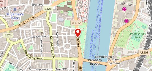 The English Pig, 4 Millbank in London - Restaurant menu