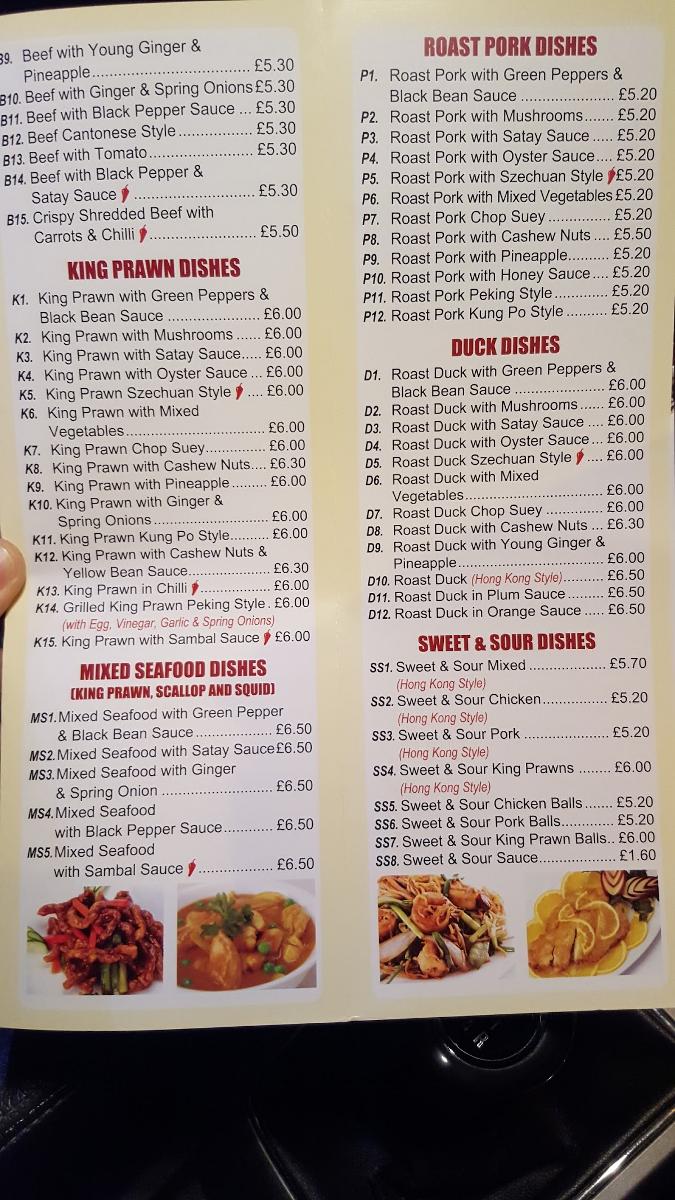Menu at Famous House fast food, Thame