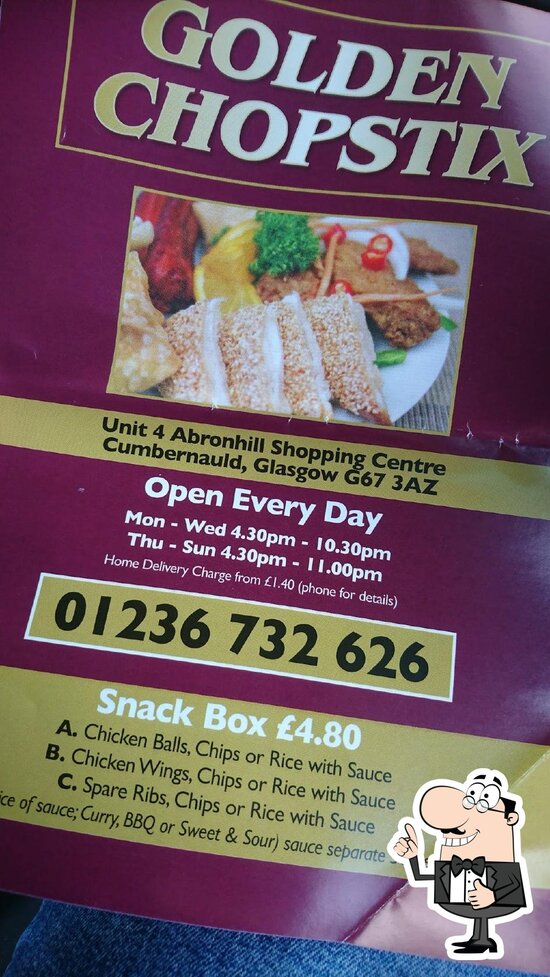 Menu at Golden Chopstix restaurant, Cumbernauld