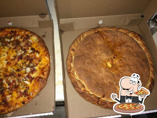 Menu at P J's Pizza Company restaurant, West Lorne