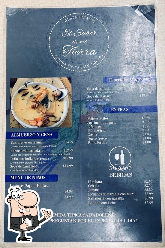 Menu at El Sabor de mi Tierra - Restaurante Salvadoreño, Columbus
