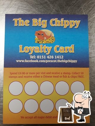 The Big Chippy, Prescot - Restaurant menu, prices and reviews
