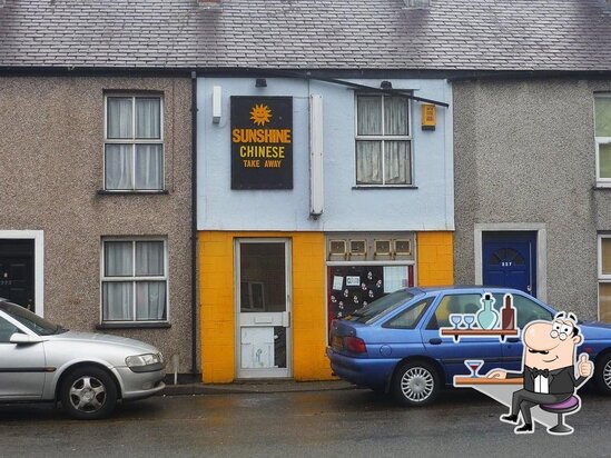 Menu at Sunshine Take Away fast food, Bangor