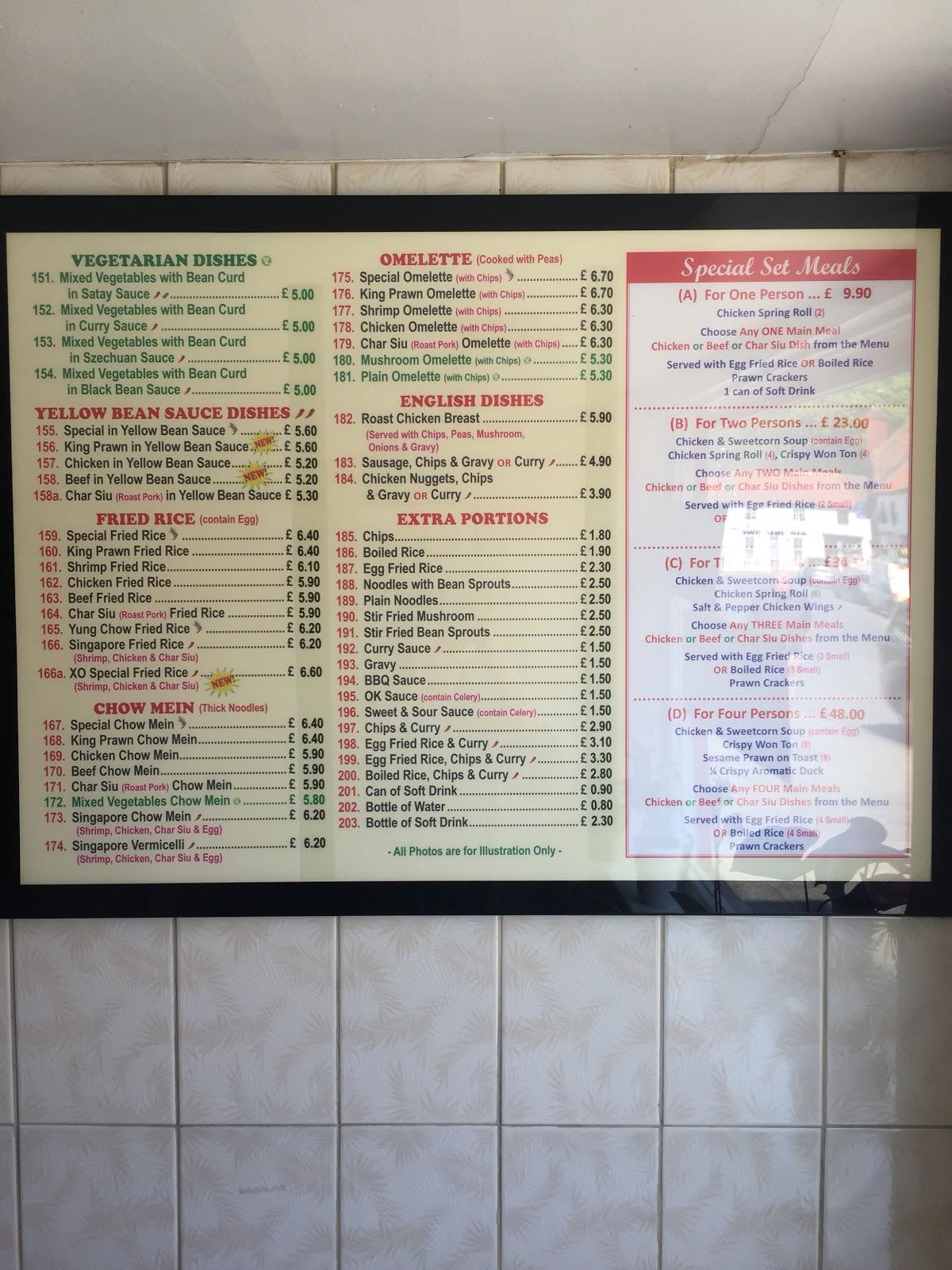Menu at Dinner Box Chinese & Thai Cuisine Takeaway restaurant ...