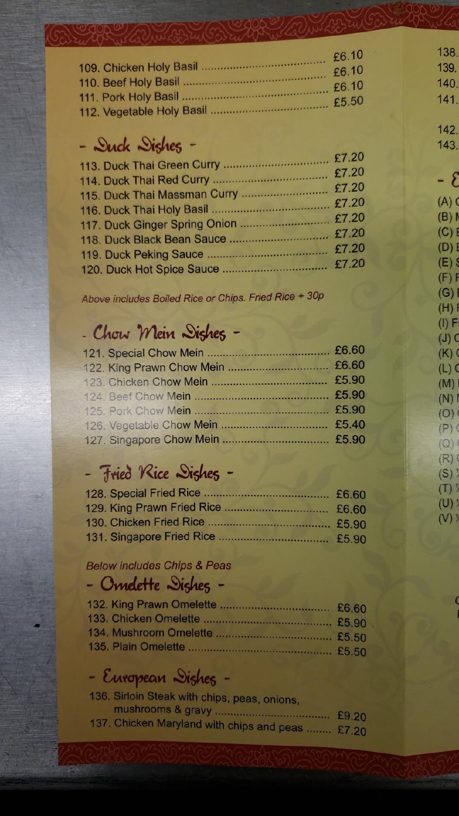 Menu at Phillips Kitchen fast food, Omagh
