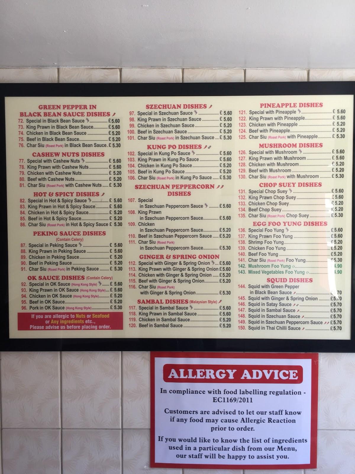 Menu at Dinner Box Chinese & Thai Cuisine Takeaway restaurant ...