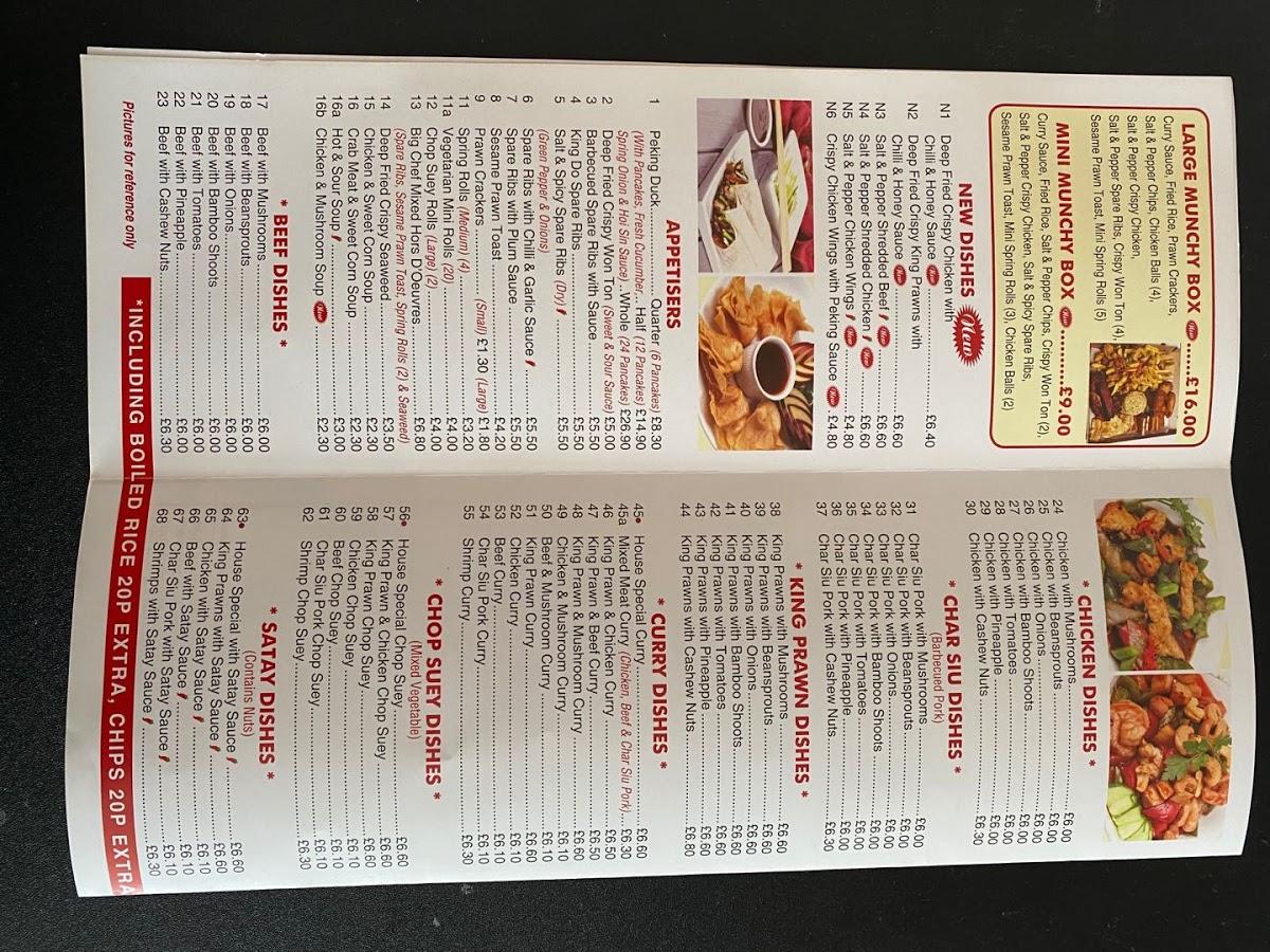 Menu at Big Chef Chinese Takeaway restaurant, Houghton le Spring