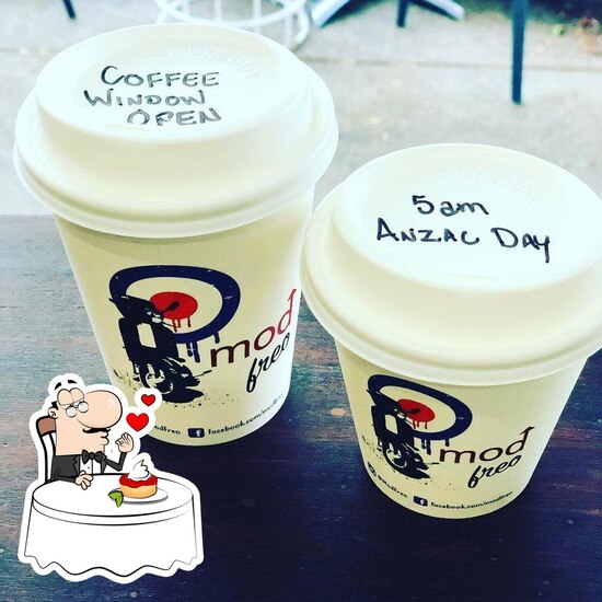 Menu at Mod Freo cafe, Fremantle