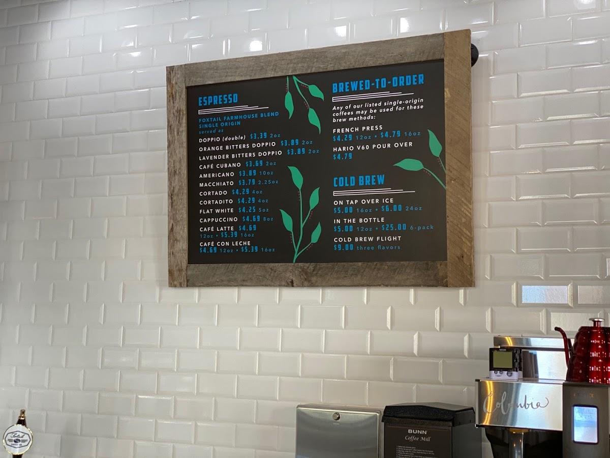 Foxtail Coffee Co. in Winter Garden - Restaurant menu and reviews